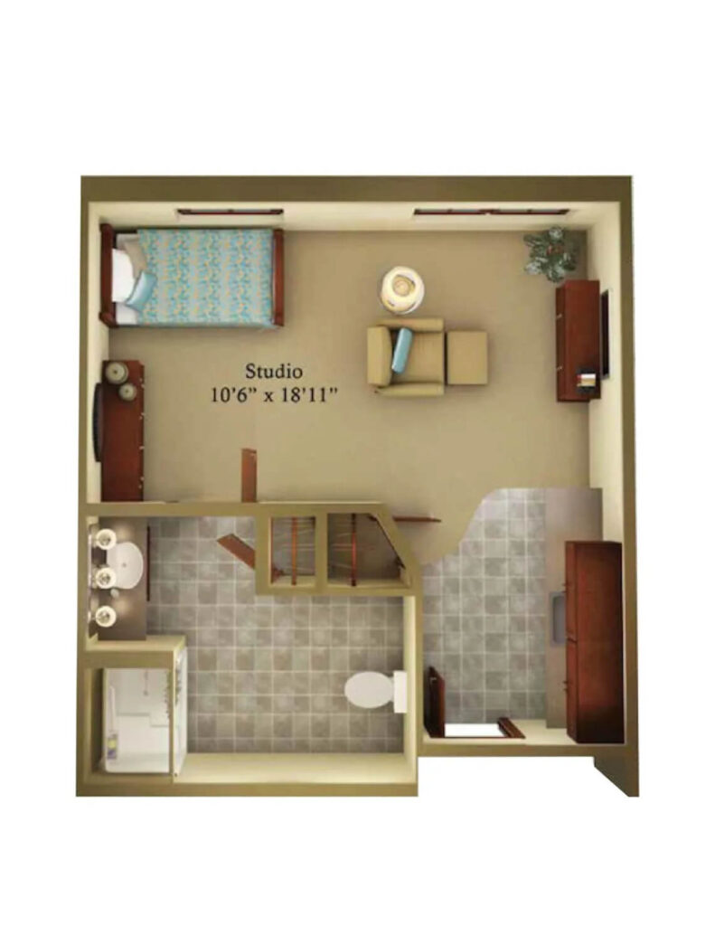 Assisted Living Floor Plans Granbury TX | Memory Care Floor Plans